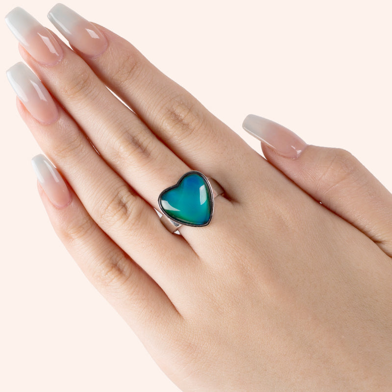 Cute Heart Mood Ring | MOODRINGCOLORS